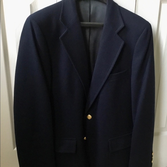 Adams Row | Suits & Blazers | Mens Classic Navy Blue Wool Sport ...